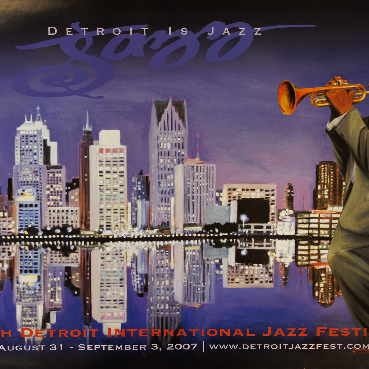 28TH ANNUAL DETROIT INTERNATIONAL JAZZ FESTIVAL POSTER 2007 – Detroit ...